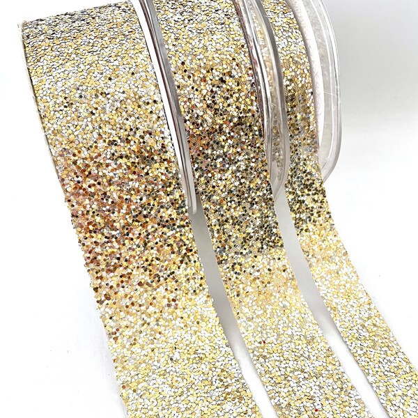 Gold Glitter Ribbon - Etsy
