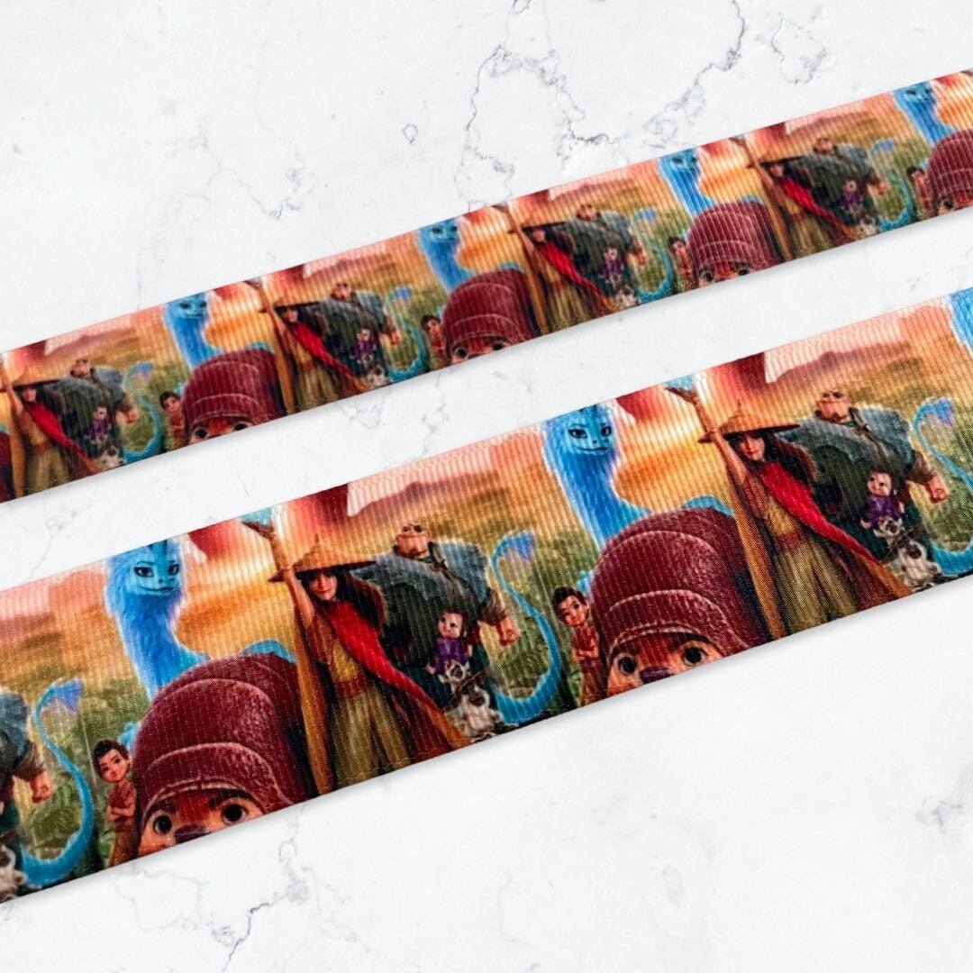 2 Yds,raya Ribbon,dragon Ribbon,sisu Ribbon,grosgrain Ribbon,ribbon by ...