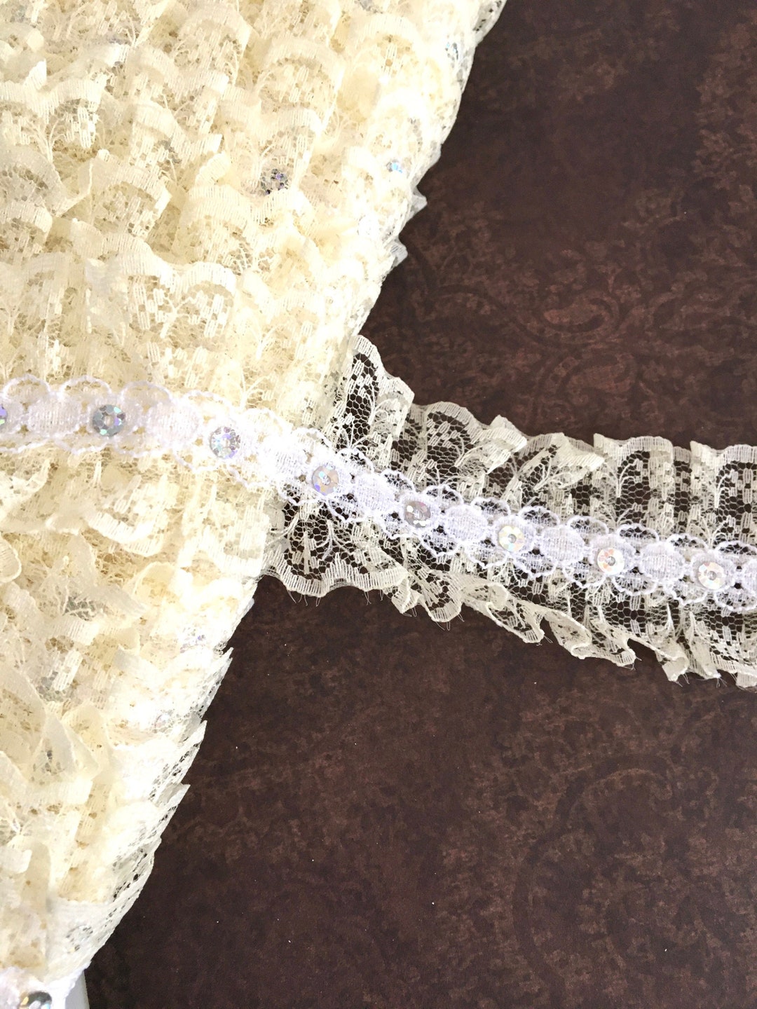Ivory Ruffled Ribbon,pleated Ribbon,box Pleated Ribbon,sewing Ribbon ...