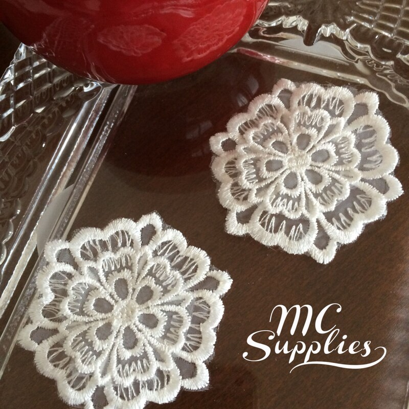 White Applique - Etsy