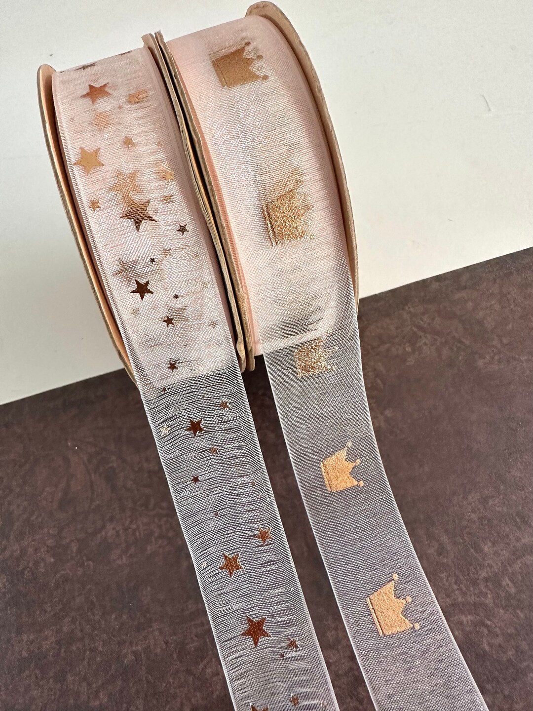 2 Yds,princess Ribbon,crown Ribbon,stars Ribbon,organza Ribbon ...