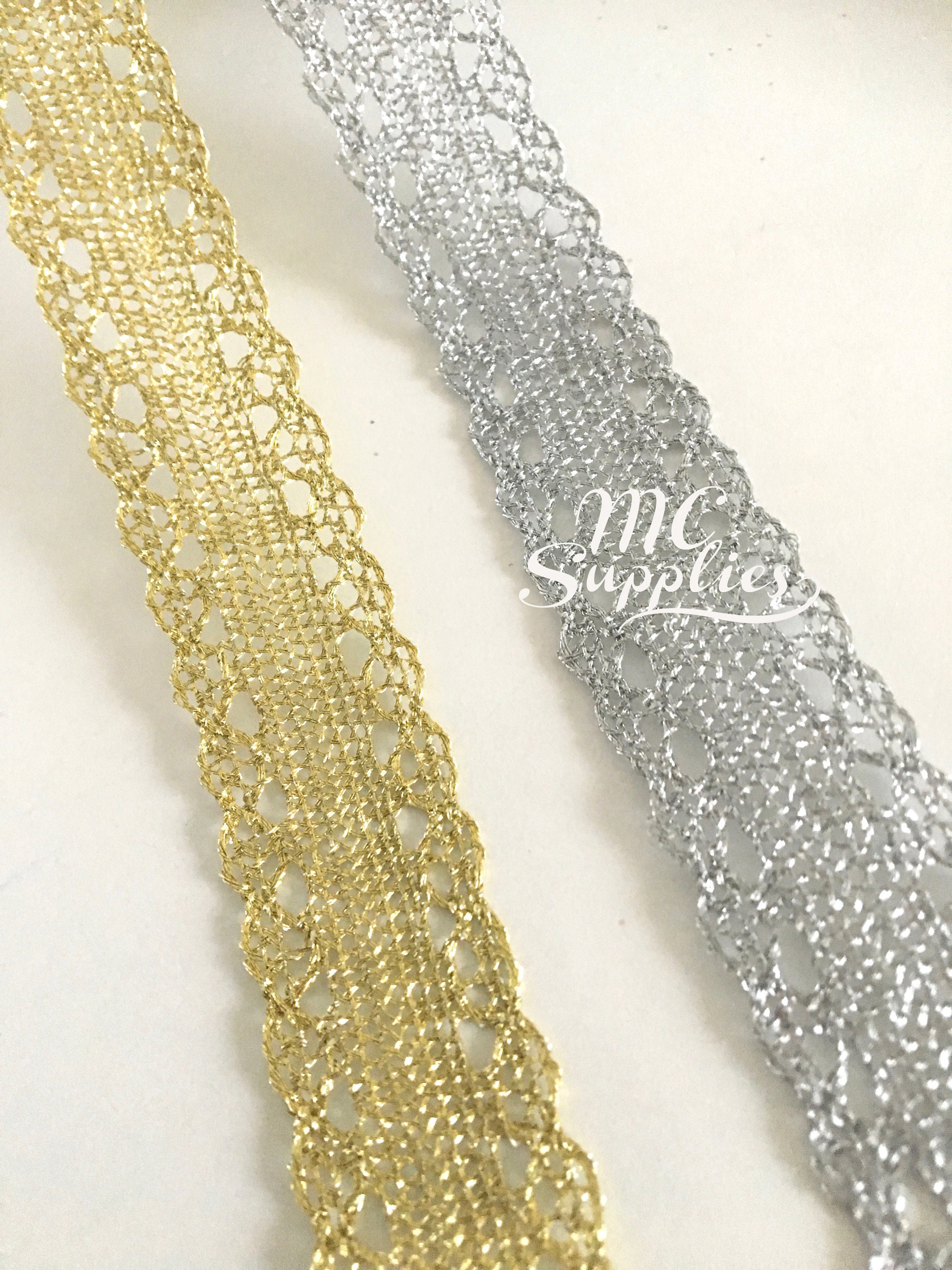 Metallic Lacecraft Lacelace for Crafts Lacelace - Etsy