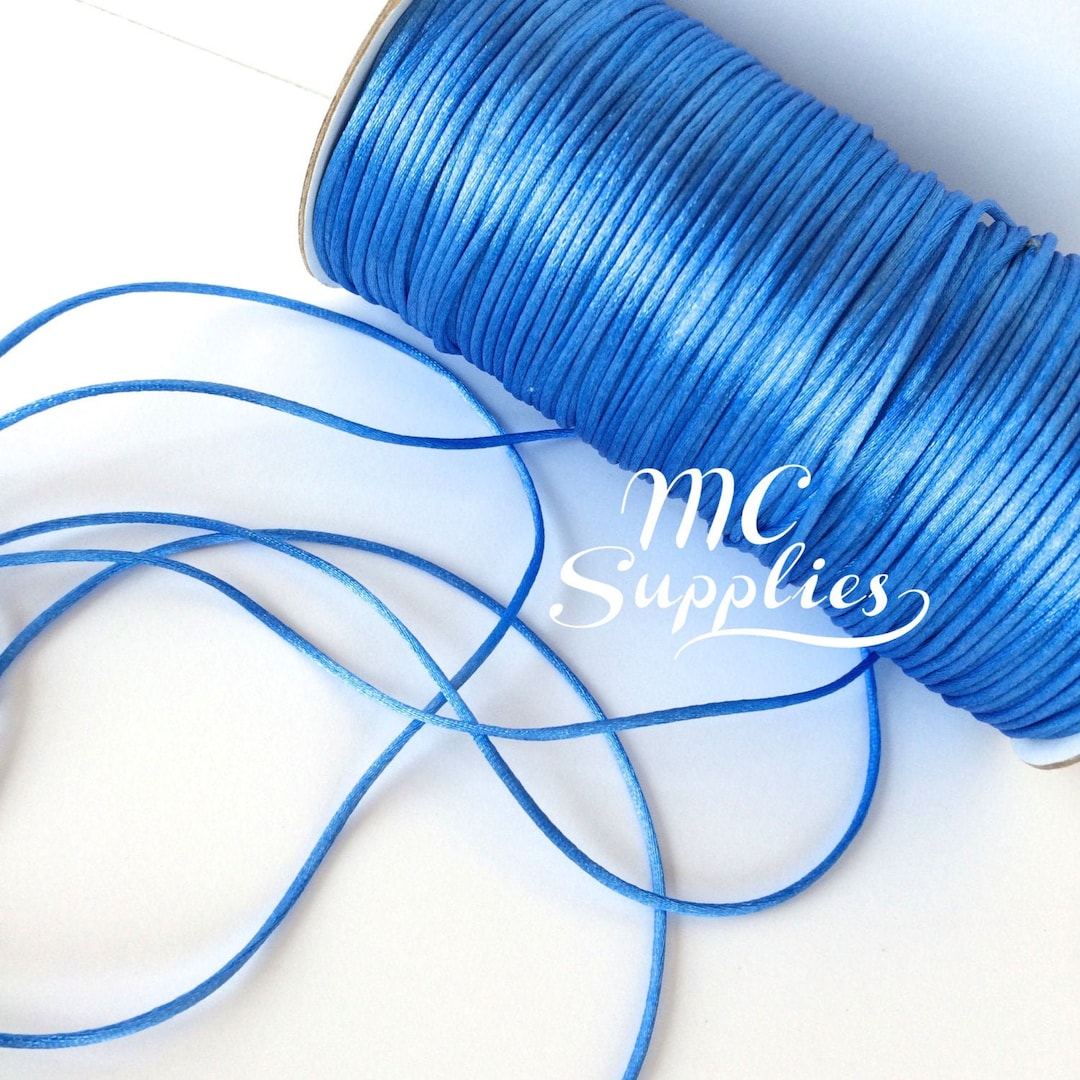 10 Yds,french Blue Rattail Cord,rat Tail Cord,cordon Cola De Rata,cord ...