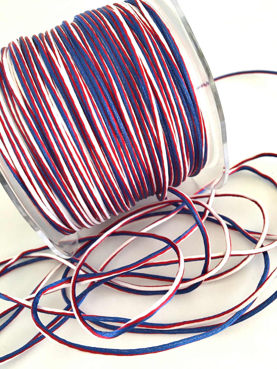 10-50 Yds,4th of July Satin Cord,rattail Cord,rat Tail Cord,cola De ...