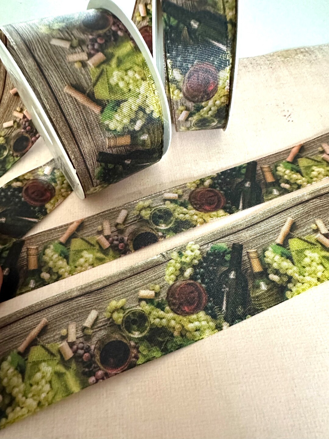 1-10 Yds,grapes Ribbon,drink Ribbon,wine Vines Ribbon,fruit Ribbon ...