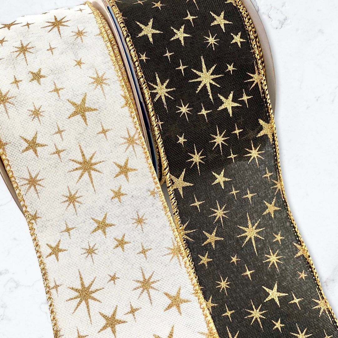 2-10 Yds,stars Ribbon,glitter Ribbon,linen Ribbon,craft Ribbon ...