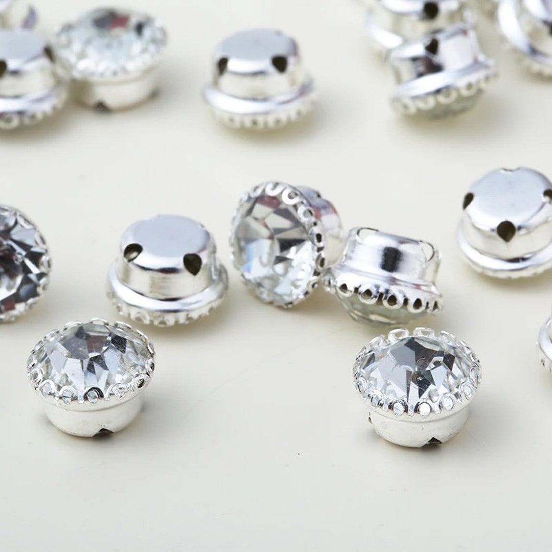 20 Pcs,silver Rhinestones,wedding Rhinestones,bridal Rhinestone,crystal ...