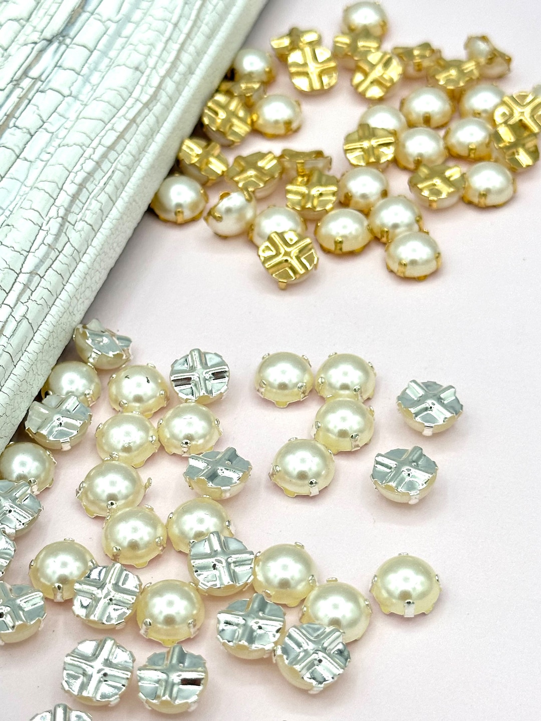 20 Pcs,pearl Rhinestones,small Rhinestones,sew-on Rhinestones,cup ...