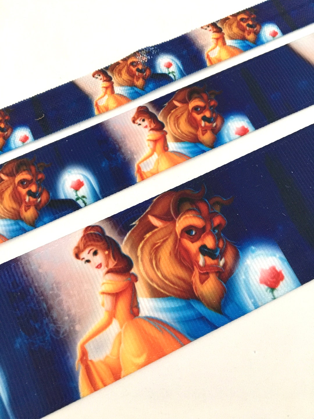 2 Yds,belle Ribbon,beast Ribbon,princess Ribbon,lion Ribbon,grosgrain ...