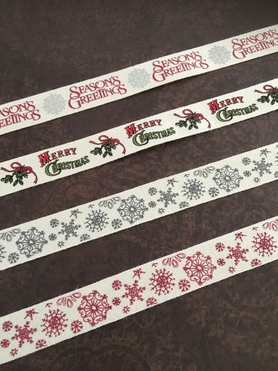 Christmas printed ribbon store