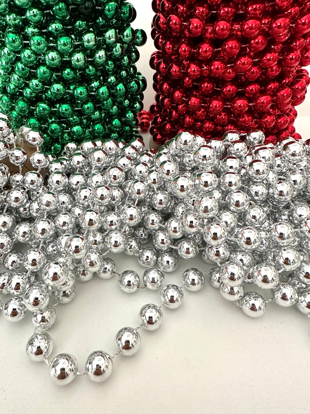 11 Yds,strand of Beads,beads for Crafts,craft Beads,christmas Beads ...