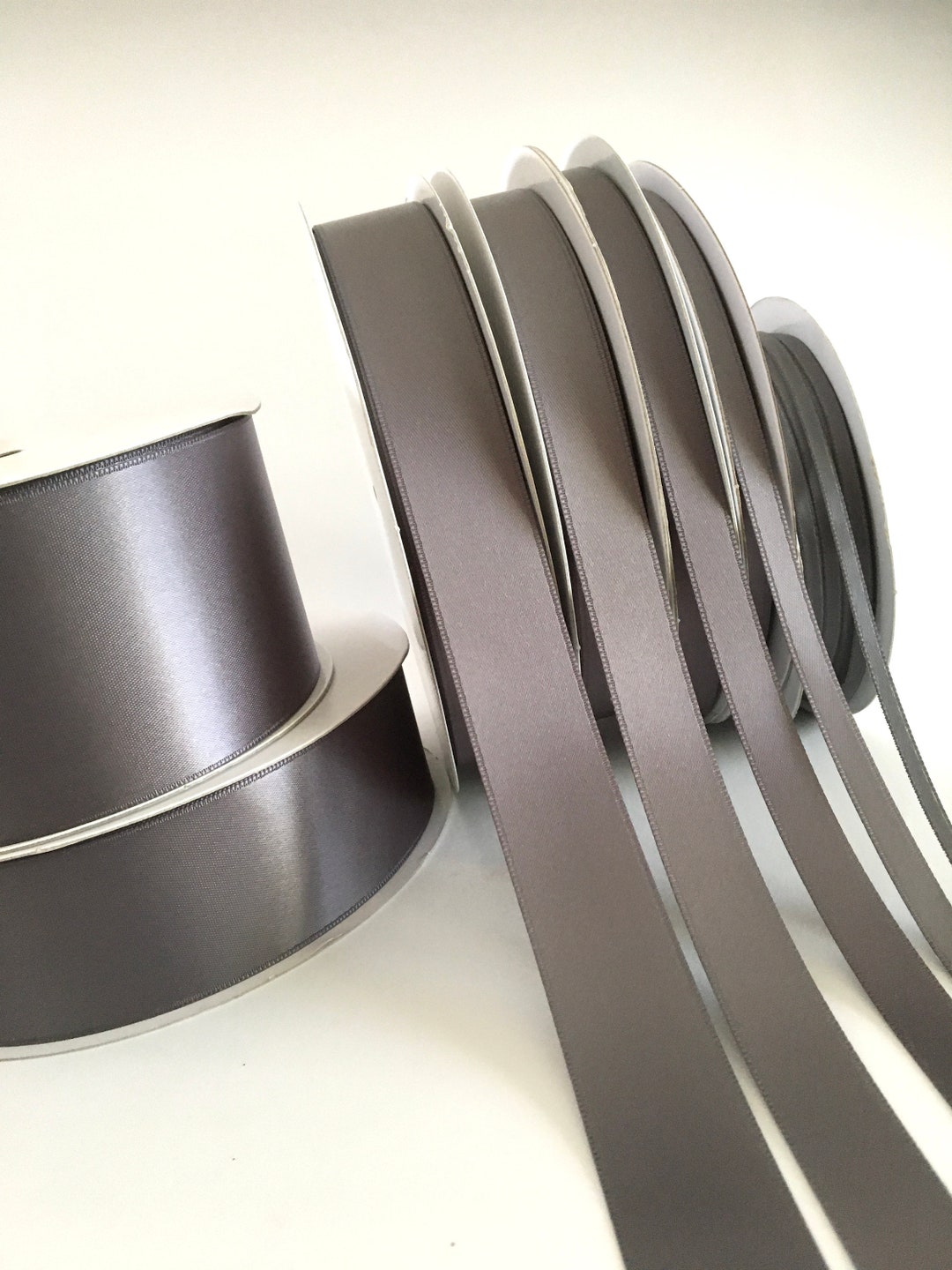 5 Yds,pewter Ribbon,wedding Ribbon,gray Ribbon,fabric Ribbon,satin ...