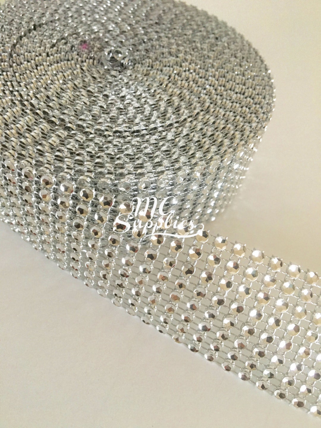 Diamond Mesh Ribbon,jewel Ribbon,rhinestone Ribbon,mesh by the Yard ...