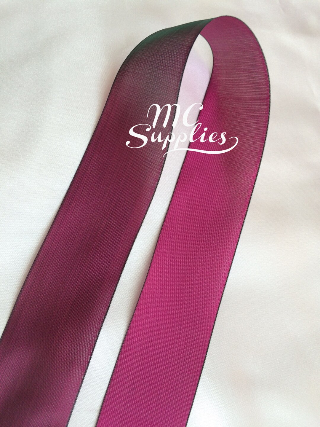 Fuchsia Ribbon,reversible Ribbon,fabric Ribbon,ribbon by the Yard ...