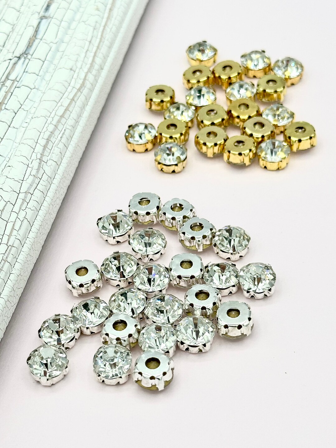 200 Pcs,crystal Rhinestones,gold Rhinestones,silver Rhinestones,sew-on ...