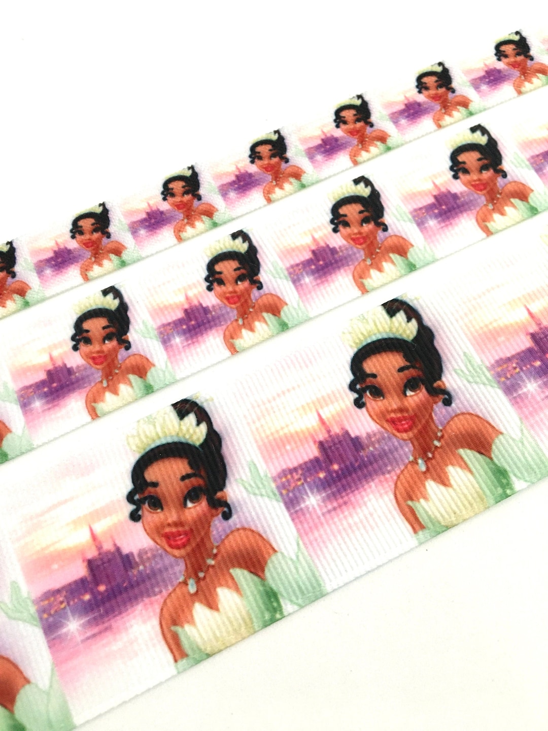 2 Yds,tiana Ribbon,princess Elastic,princess Ribbon,cartoon Ribbon ...