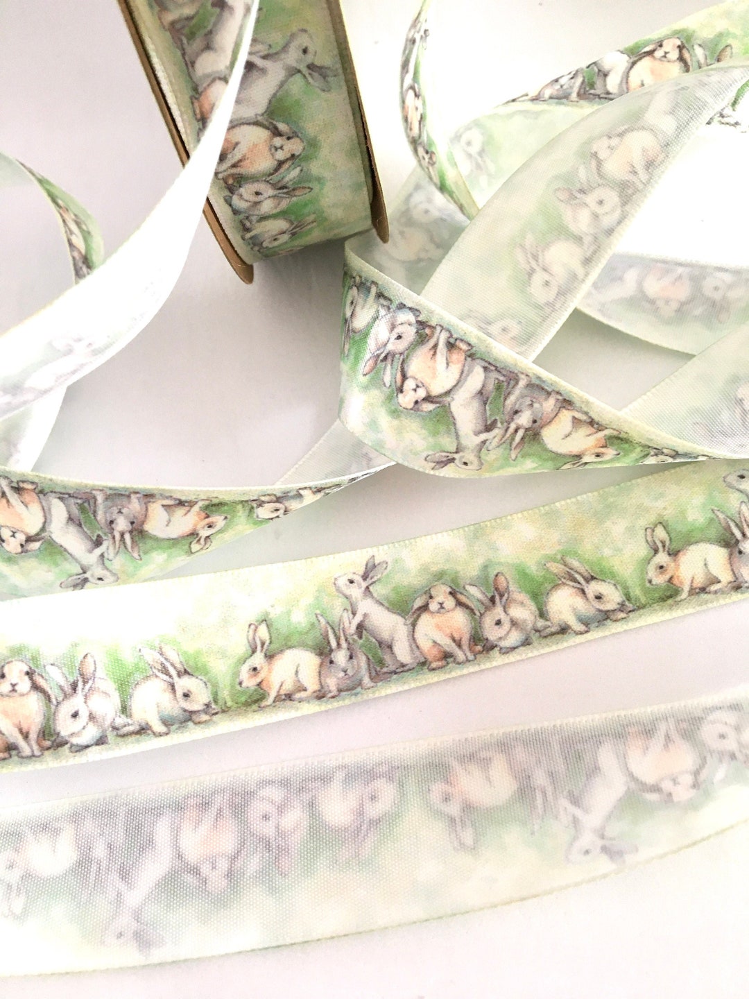 1-10 Yds,bunnies Ribbon,cartoon Ribbon,satin Ribbon,rabbit Ribbon ...
