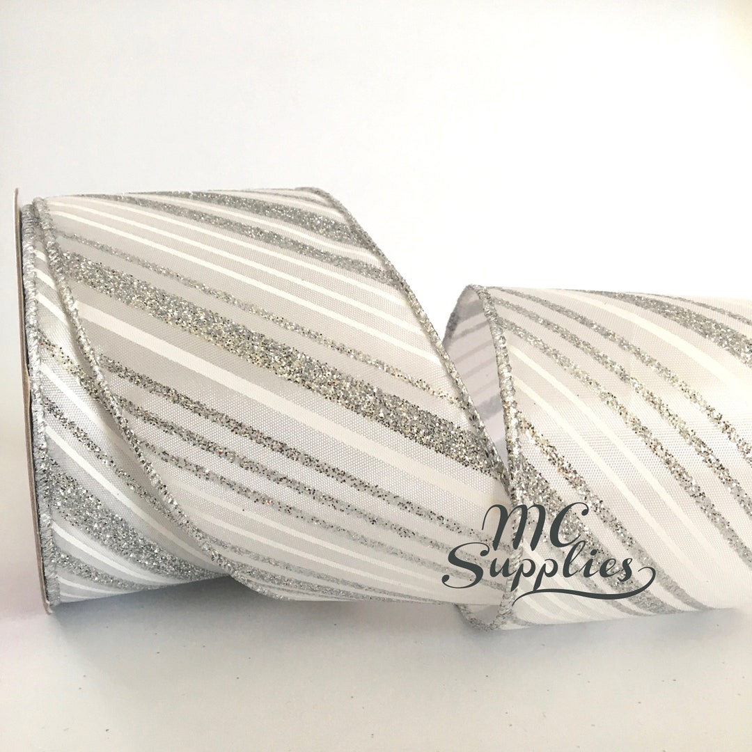 Wedding Ribbon,white Ribbon,white/silver Ribbon,ribbon for Crafts ...