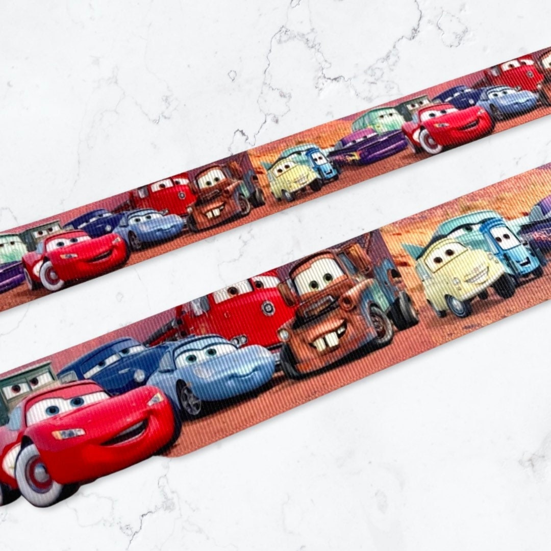 2-50 Yds,cars Ribbon,truck Ribbon, Lightning Ribbon,mcqueen Ribbon ...