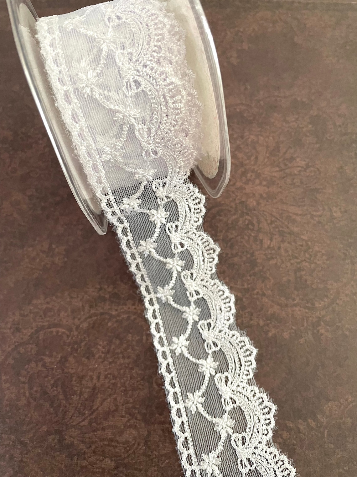 Encaje blanco encaje de tela encaje artesanal encaje de - Etsy España