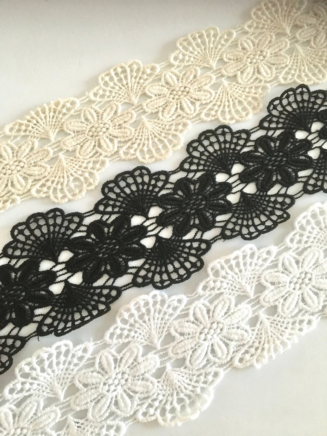 1 Roll,white Lace,ivory Lace,craft Lace,lace Trim,sewing Trim,lace by ...