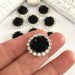 10 Pcs,black Rhinestone,crystal Rhinestone,flatback Rhinestones ...