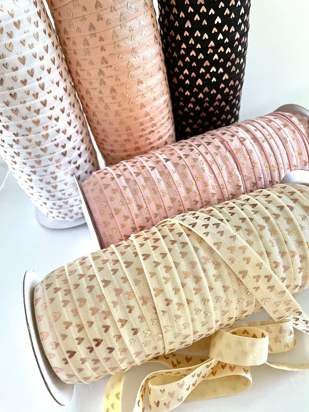 2 Yds,hearts Elastic,valentine Elastic,baby Elastic,hearts FOE Elastic ...