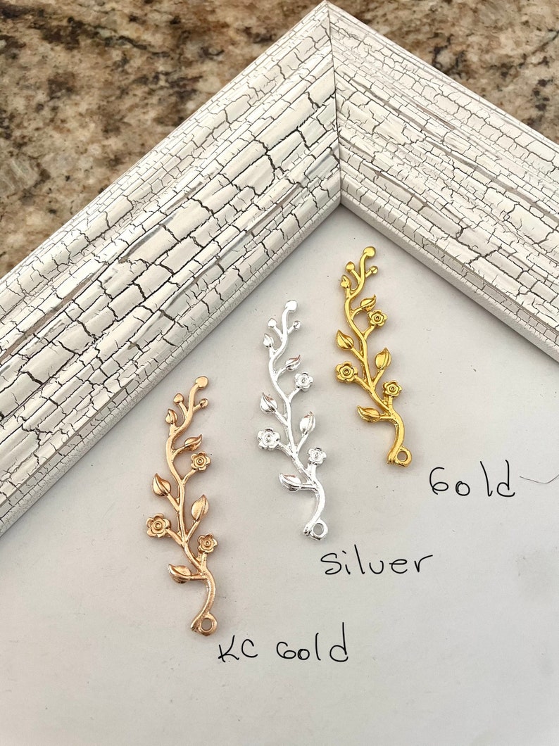 5 Pcsmetal Leavesmetal Leaf Branchblank Metal Leavesmetal | Etsy