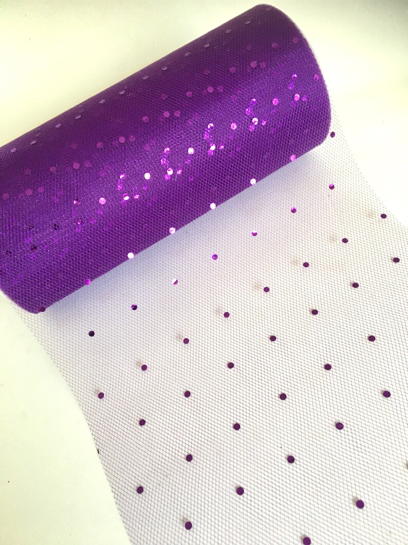 Red tulle ribbonpolka dots tullecraft ribbonribbon for | Etsy