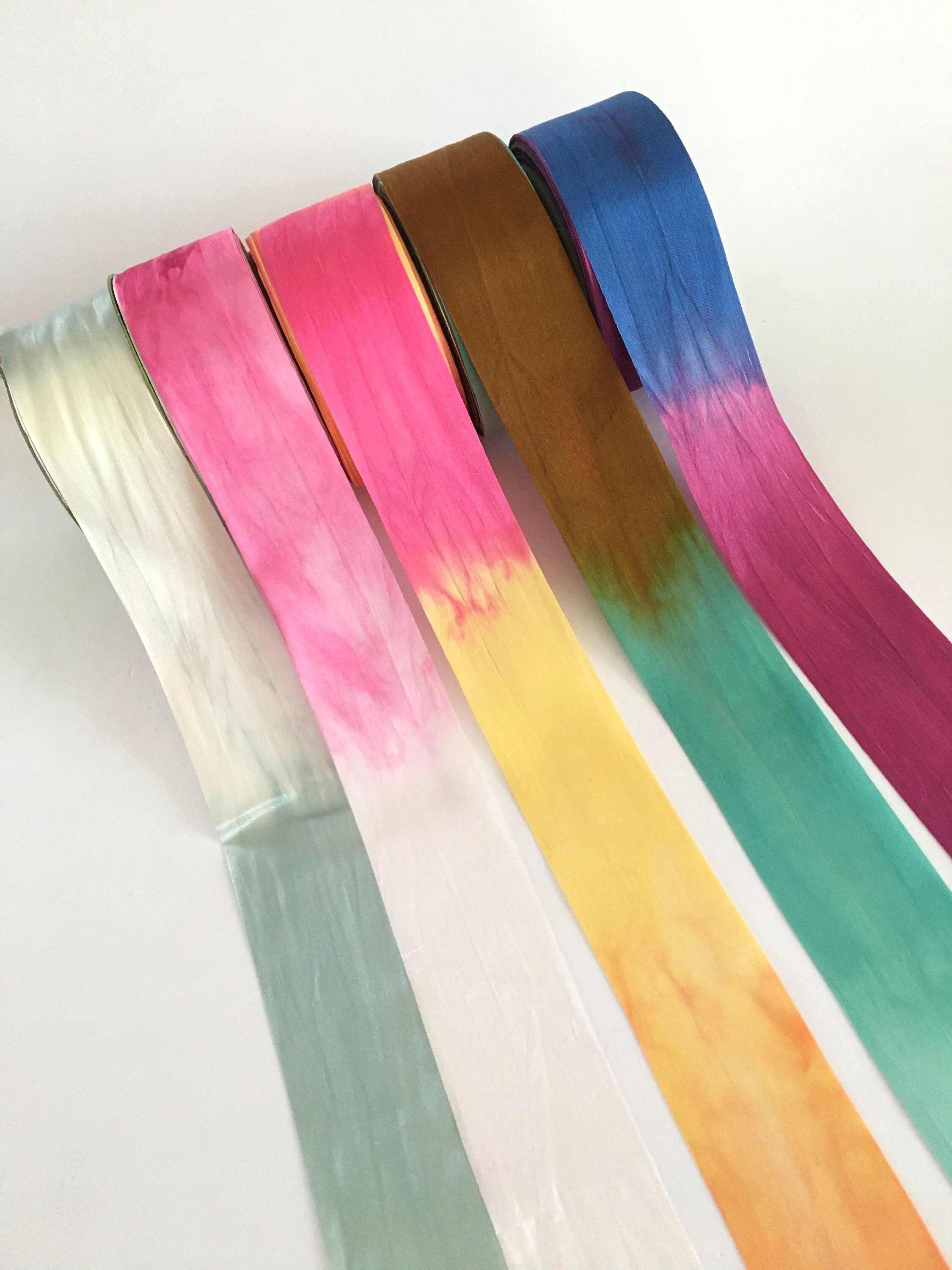 Silk ribbonfabric ribbondyed ribbonhair bows ribboncrafts | Etsy