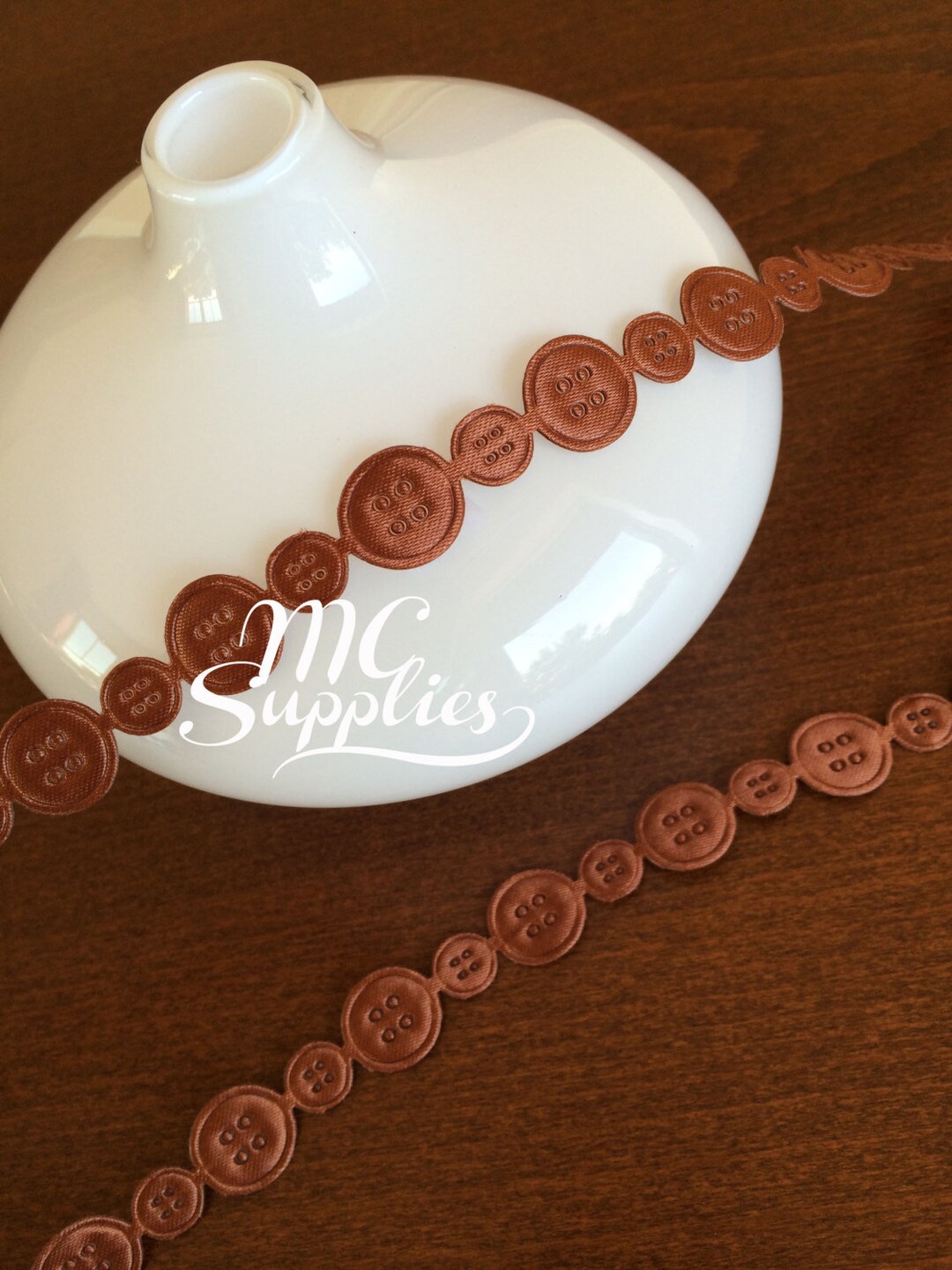 Buttons Trim,brown Trim,satin Buttons Trim,puffed Trim,card Making Trim ...