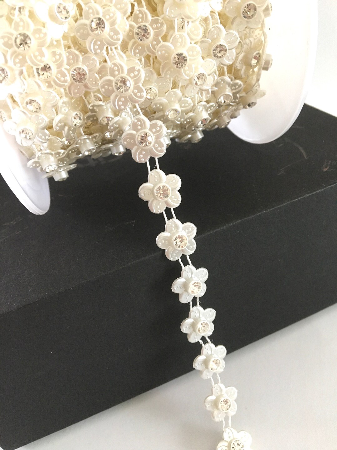 Pearl Chain,ivory Pearl Trim,pearl String,ivory Trim,decorative Pearls ...