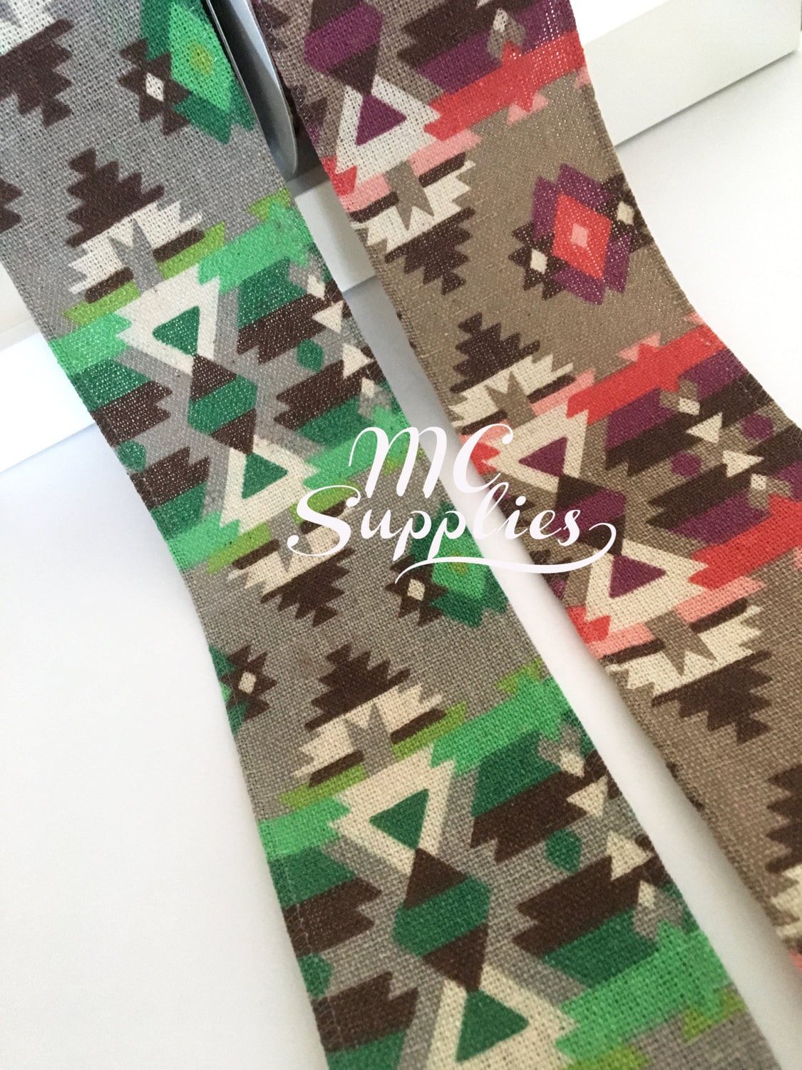 1-20 Yds,fabric Ribbon,aztec Ribbon,wide Ribbon,embellished Ribbon ...