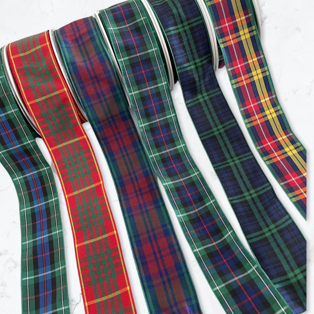Tartan Ribbonplaid Ribbonholiday Ribboncraft - Etsy