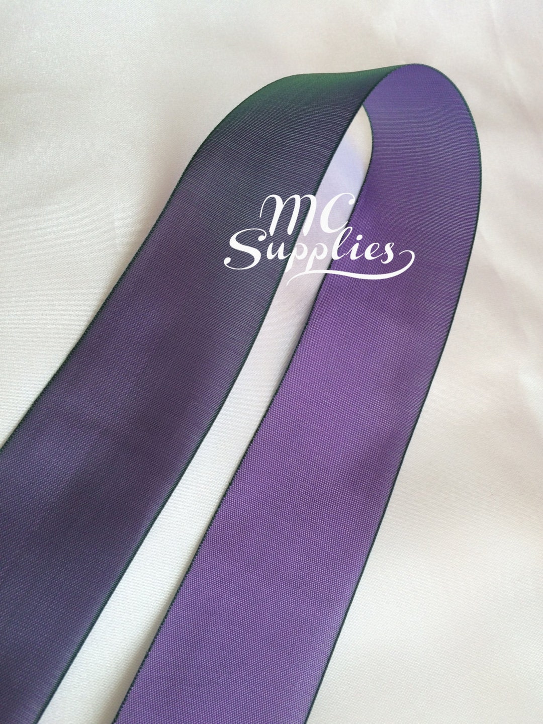 Reversible Ribbon,purple Ribbon,solid Two Tone Ribbon,ribbon by the ...