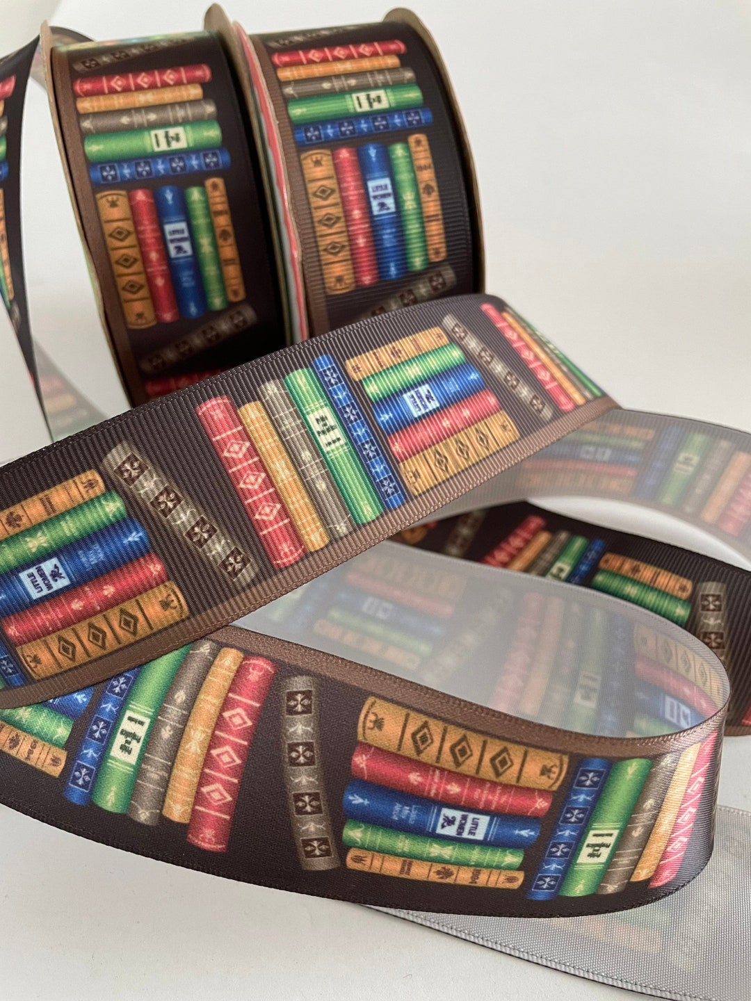 1-10 Yds,librarian Ribbon,book Lover Ribbon,scrapbooking Ribbon,craft ...