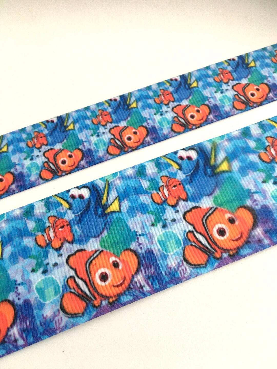 2 Yds,cartoon Ribbon,nemo Ribbon,character Ribbon,fish Ribbon,grosgrain ...
