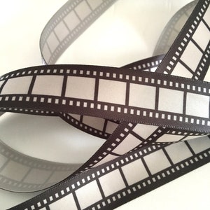 1-10 Yds,movie Film Ribbon,movie Ticket Ribbon,theater Ribbon,black ...