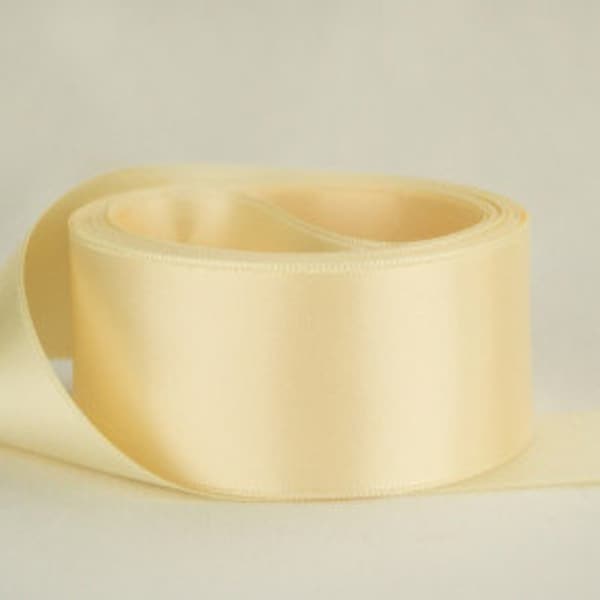 Cream Satin Ribbon - Etsy