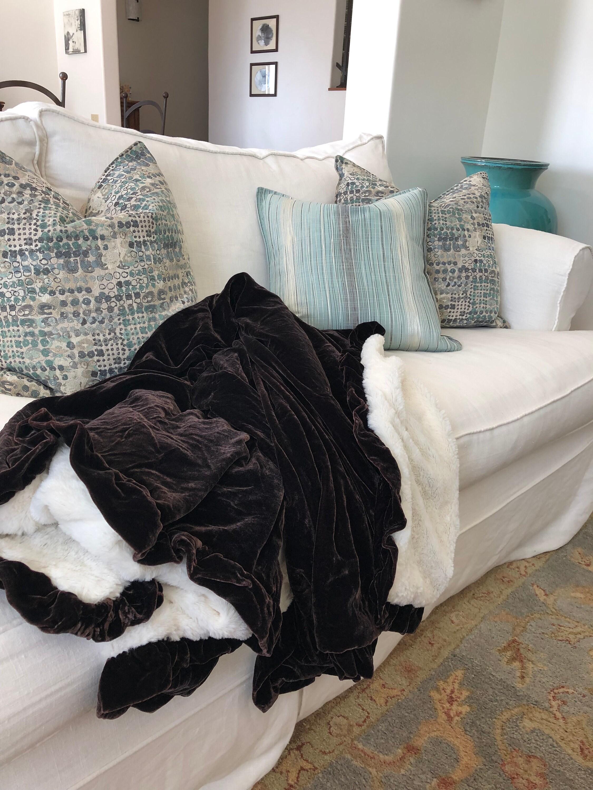 Silk Velvet Throw/ Blanket - Etsy