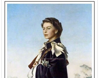 Queen Elizabeth Ii Poster | Etsy