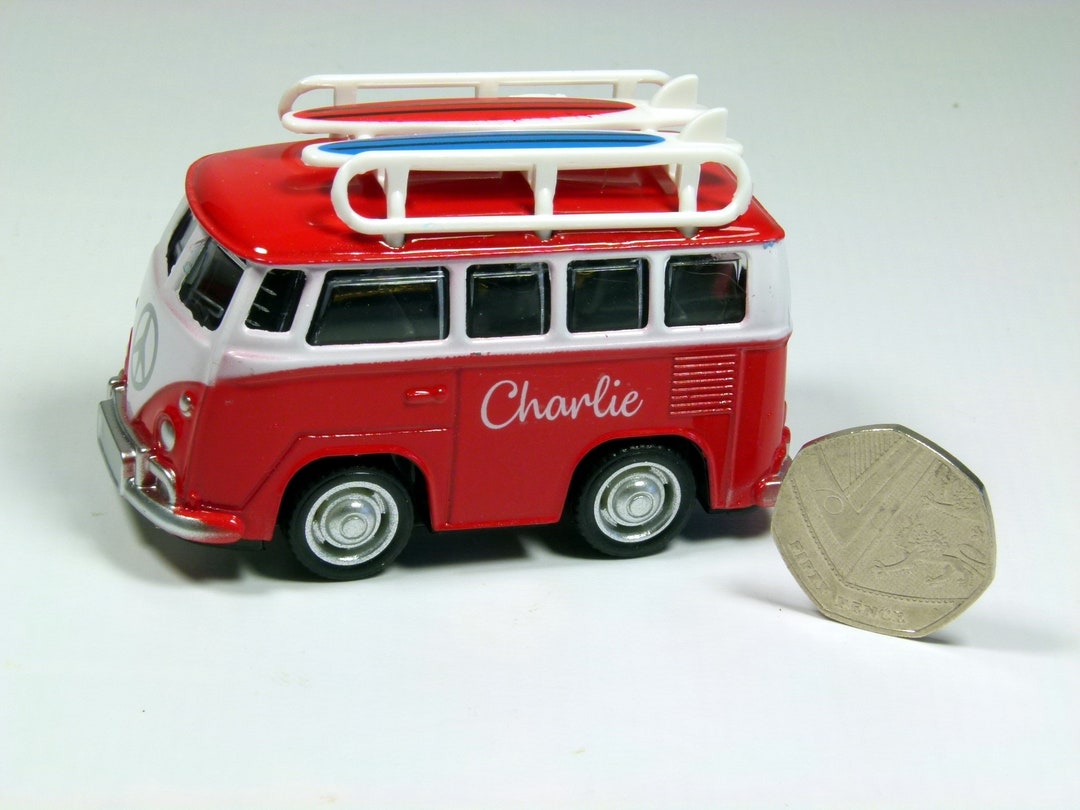 Personalised Cake Topper Miniature Model Camper Van 8cm Toy Car - Etsy