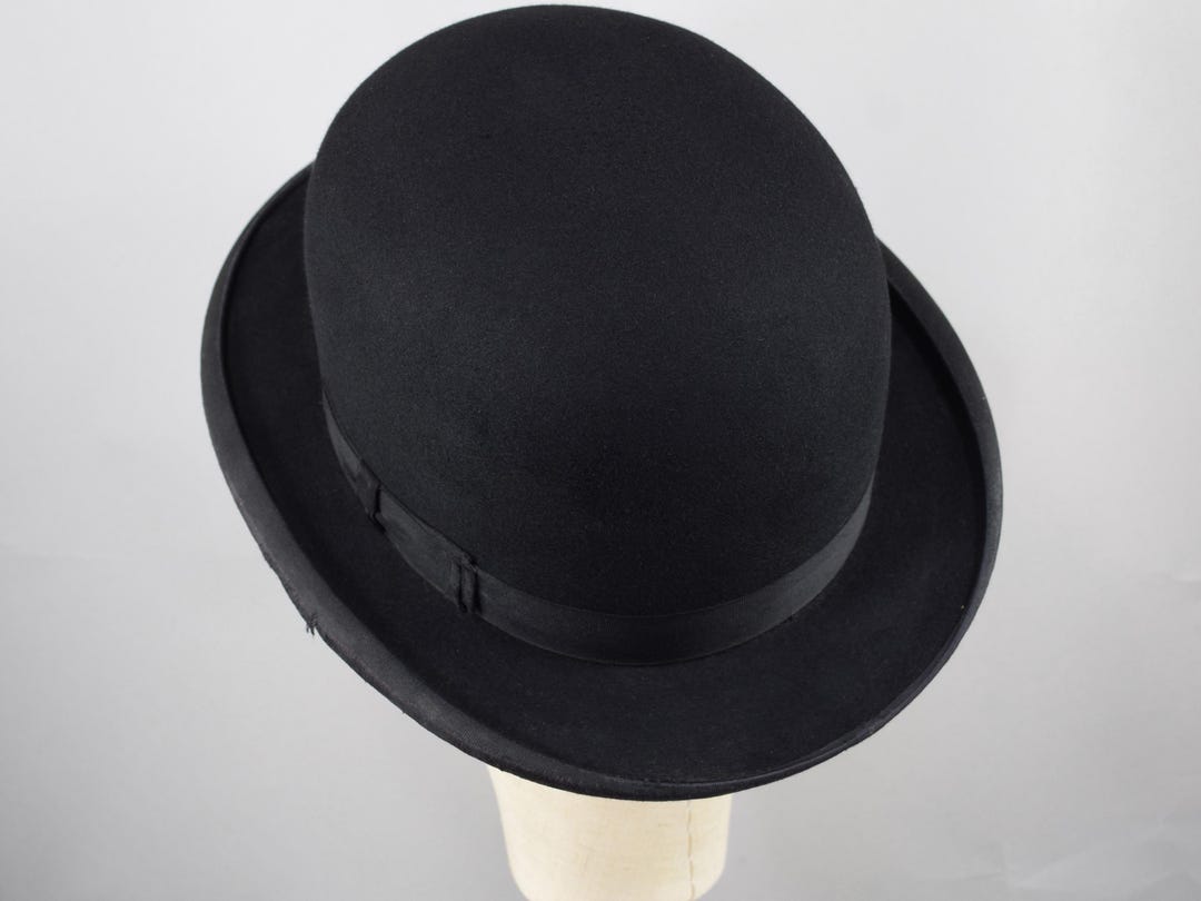 Black Stetson Vintage 1900s to 20s Bowler Hat Steampunk Victorian ...