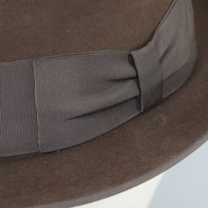 Chocolate Brown Vintage 50s Fedora Hat by Alexander 6 7/8 - Etsy