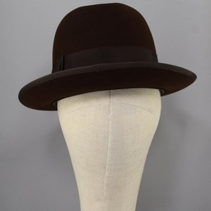 Chocolate Brown Vintage 50s Fedora Hat by Alexander 6 7/8 - Etsy
