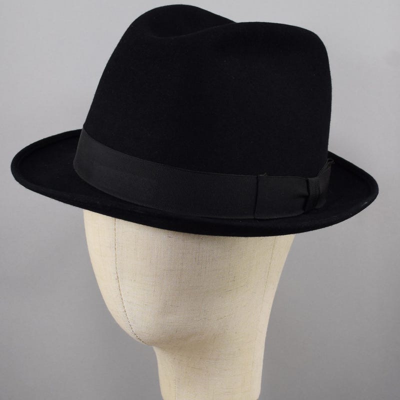 Black Fedora Hat - Etsy