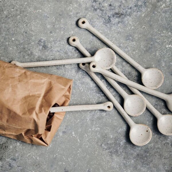 Ceramic Spice Spoons - Etsy