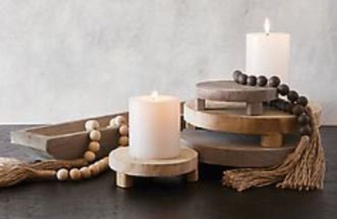 Wood Riser, Stool, Drink Dispenser Holder, Centerpiece Tray ...