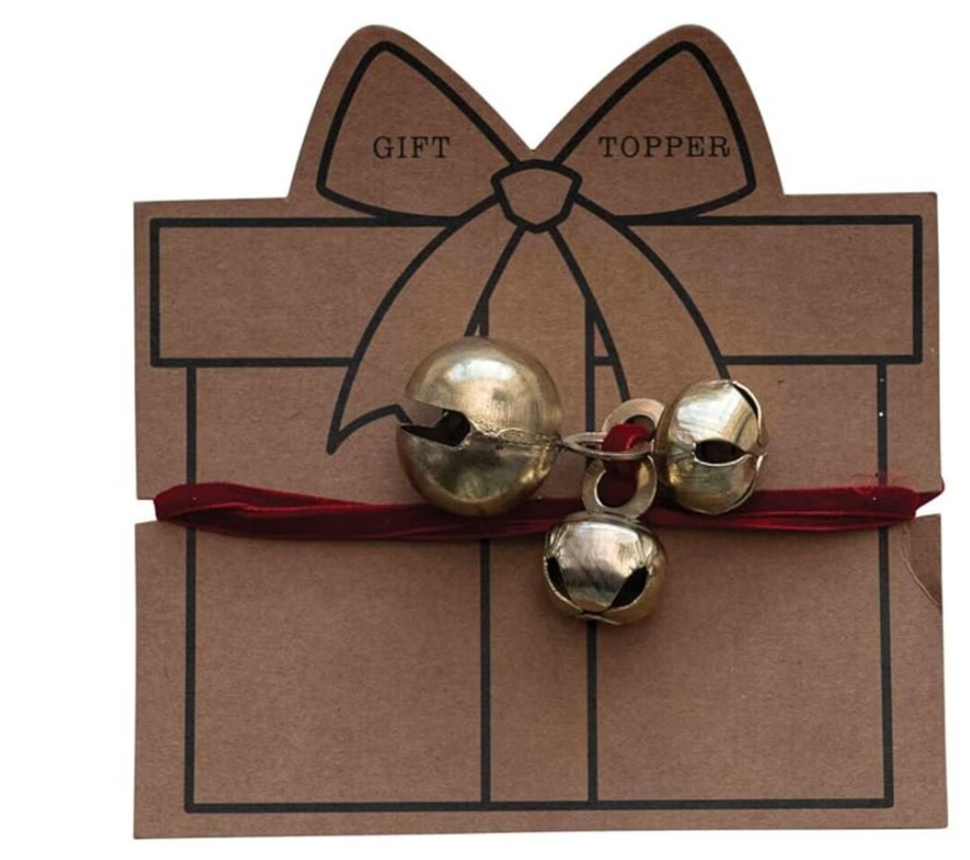 Metal Bell Cluster Gift Topper - Etsy