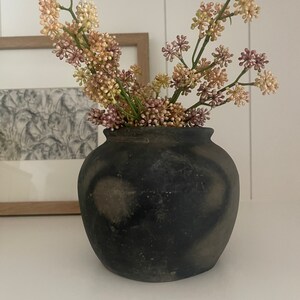 Small Black Clay Pot #3, Vintage , Grey, Home Decor - Etsy